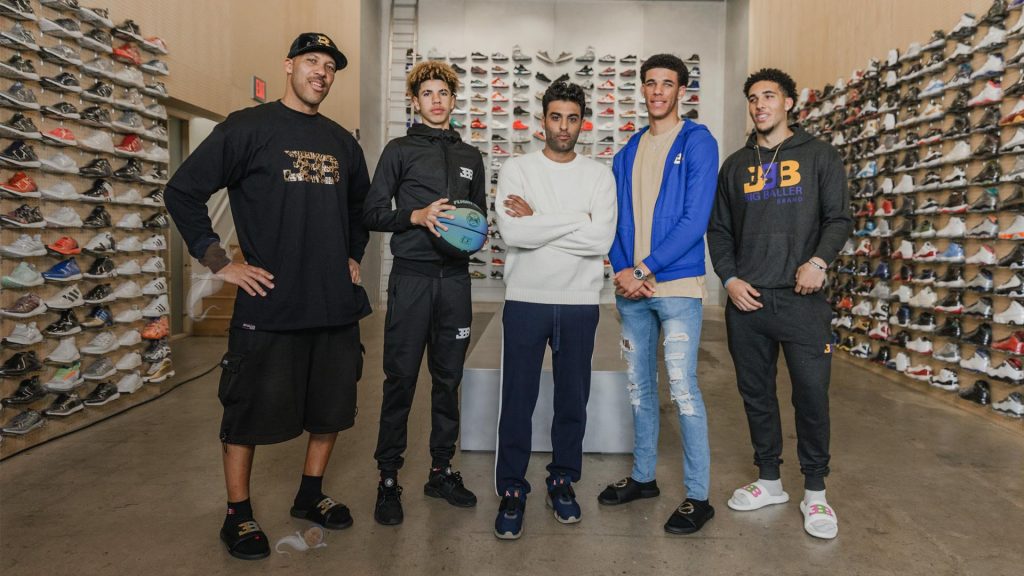 LaVar, Lonzo, LaMelo, and LiAngelo Ball Go Sneaker Shopping with ...