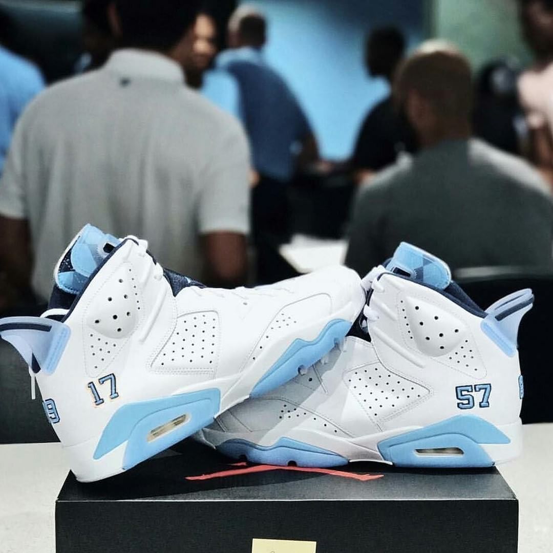 The UNC Tar Heels Get Custom Air Jordan 6 PEs - WearTesters