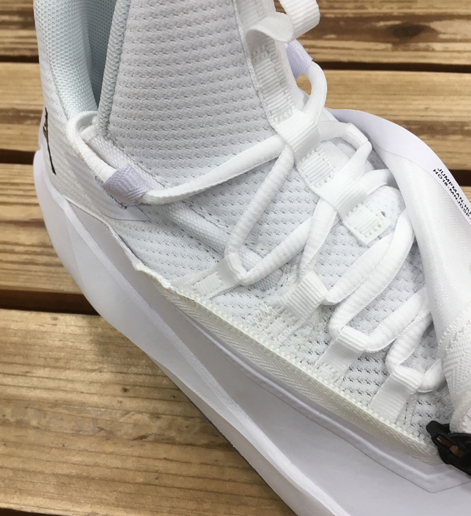 The Jordan Jumpman Hustle 'Triple White' Surfaces Overseas - WearTesters